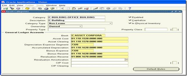 Pramod's Oracle Apps: Assets Setup configuration / End to end configuration of Oracle Fixed ...